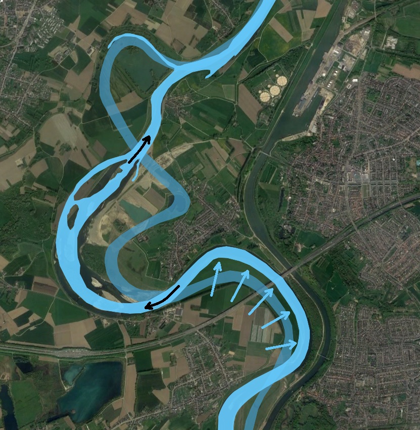 Maasbandproject - Historische Maaslopen